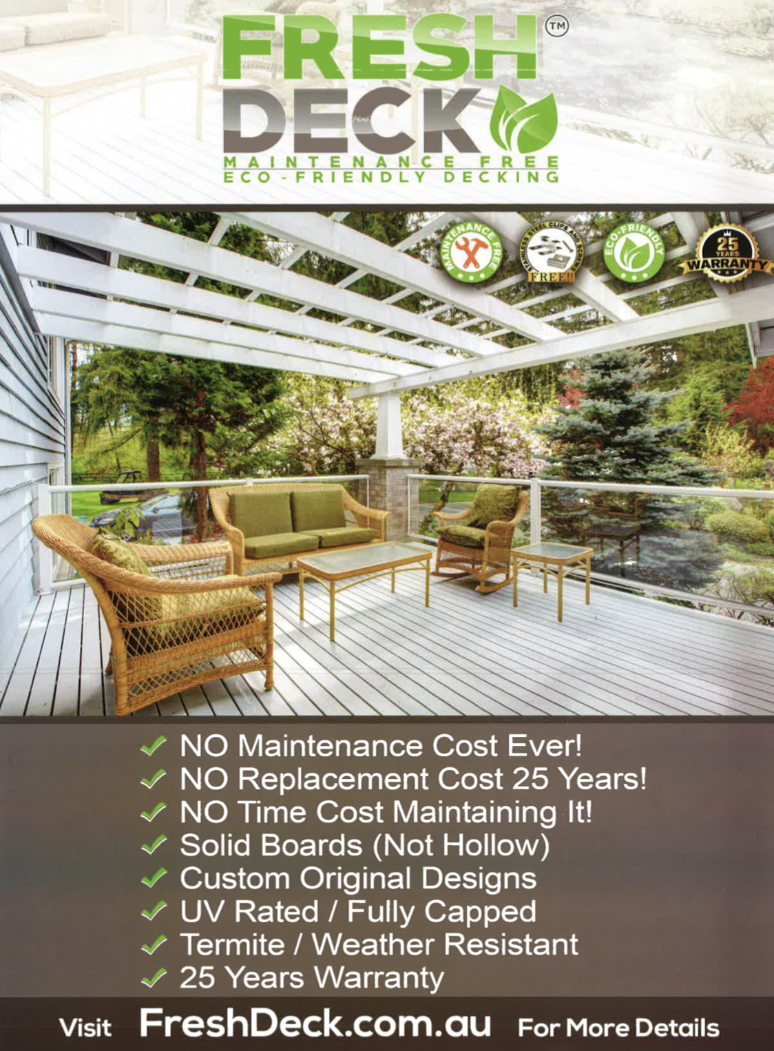 Composite Decking- FreshDeck - Half Price Decking & Timber